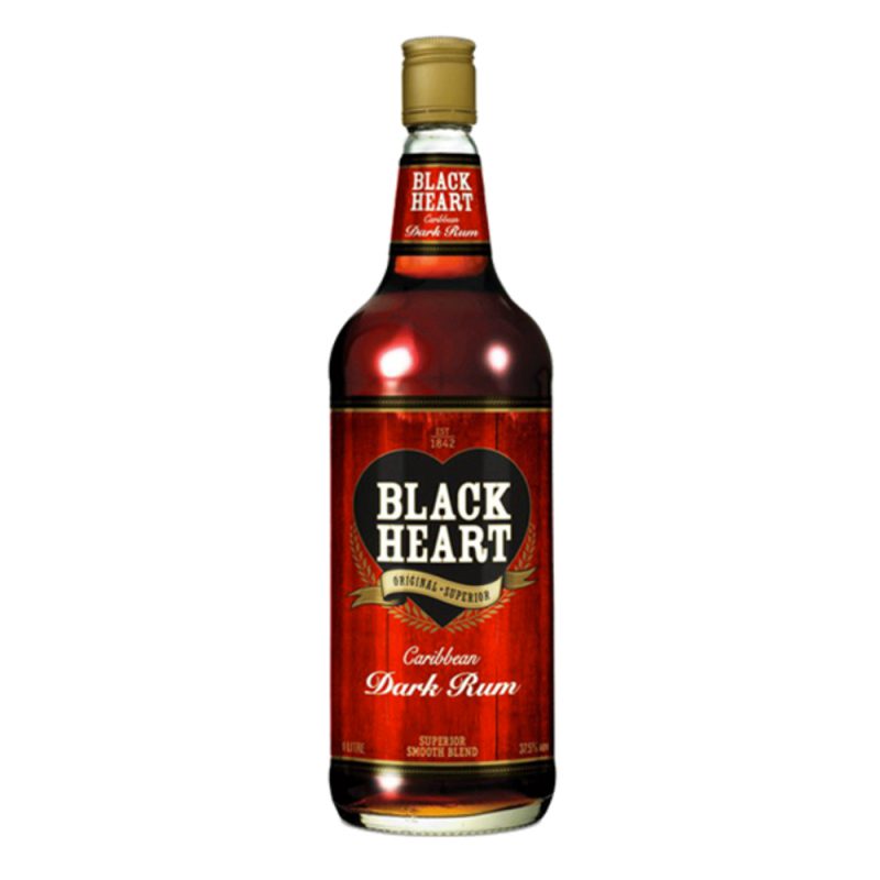 Black Heart Caribbean Dark Rum 1 Litre | Drinkland