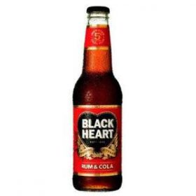 Black Heart Rum & Cola 5% 12x330ml Bottles | Drinkland