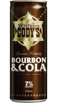 Cody’s Bourbon Cola 7% 18x250ml Can | Drinkland