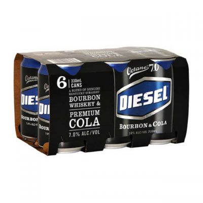 Diesel Bourbon Whiskey and Cola 7% 320ml 6pk Cans | Drinkland