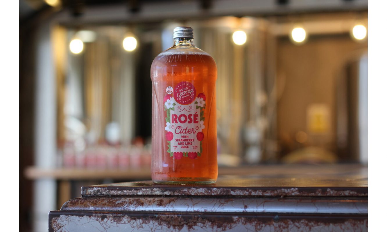 Good George Cider Rosé Cider with Strawberry Lime Juice Squealers Twin ...