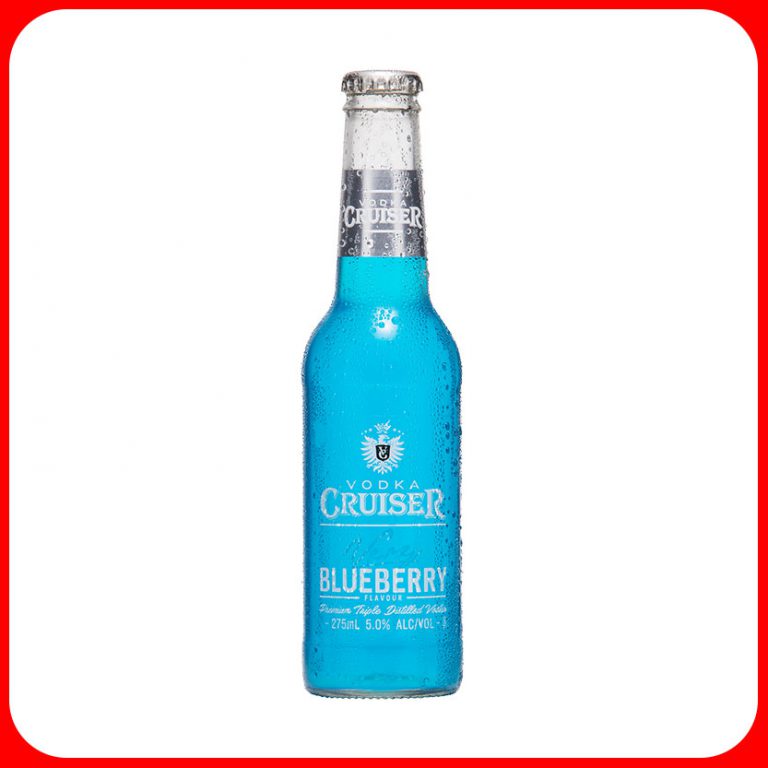 Vodka Cruiser Cocktail Blue Berry 5% 12x275ml Bottles | Drinkland