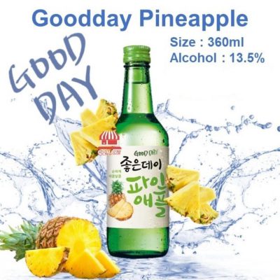Soju Flavor in Pineapple 韩国烧酒-凤梨口味 4x360ml Bottles 소주 | Drinkland