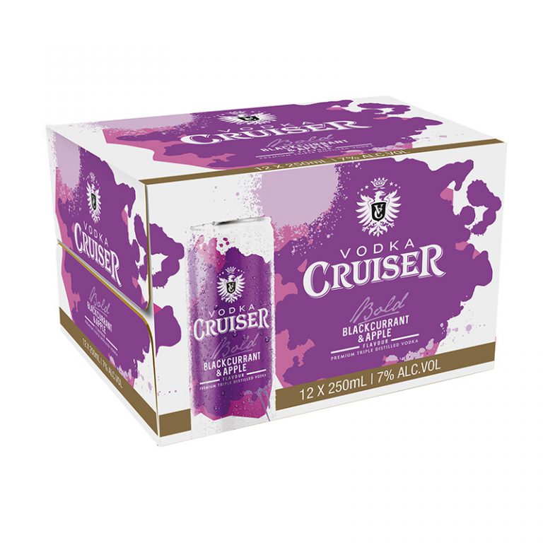 Vodka Cruiser Cocktail Blackcurrent 7% 12x250ml Cans | Drinkland