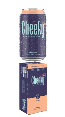 Cheeky Hard Iced Tea Peach 6.5% 10Pk 330ml Can | Drinkland